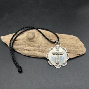 Custom Cross Necklace, Cross Pendant in Solid Sterling With 18 Inch ...