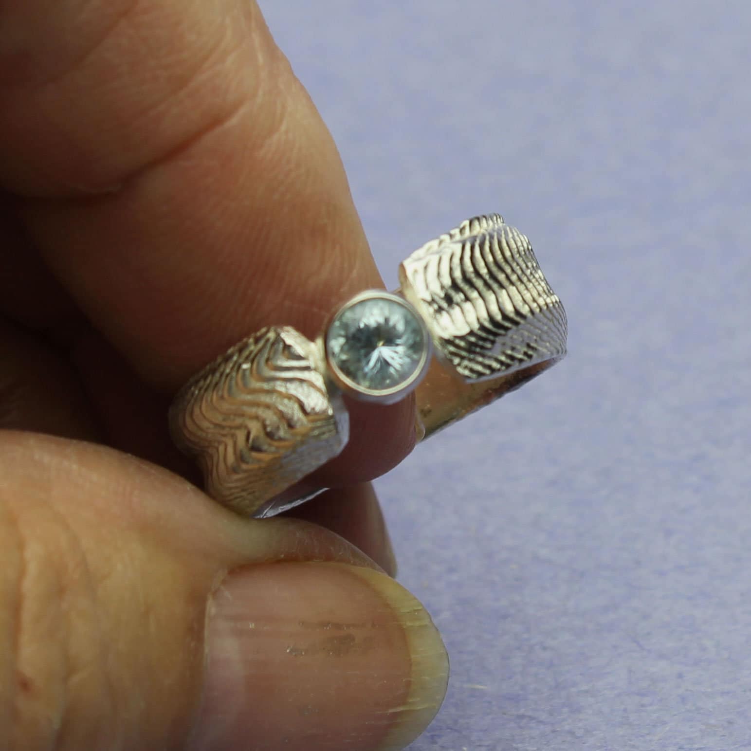 Aquamarine Cuttlefish Ring Cuttlefish Casting Aqua | Etsy