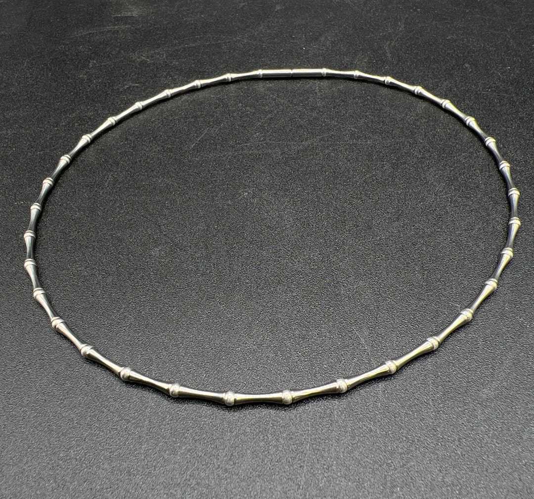 Bamboo Chain Necklace, Stainless Steel, 16 Inches, Nature Organic ...