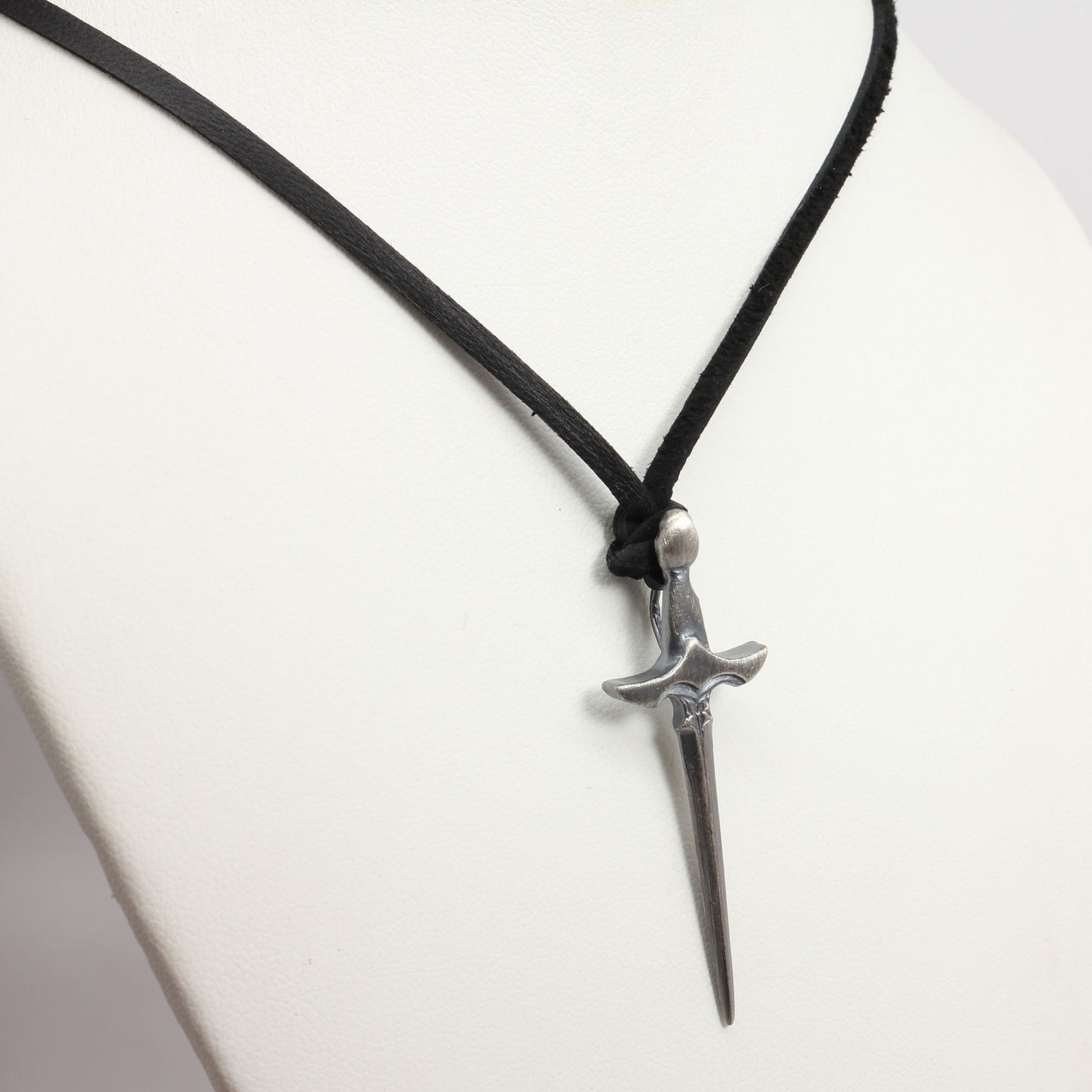 Silver Sword Necklace Estock Tuck Sword Sterling Silver 24 - Etsy