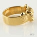 Cow Diamond Ring, Dairy Cow in Diamonds, Yellow Gold, Milk Cow, Heifer ...