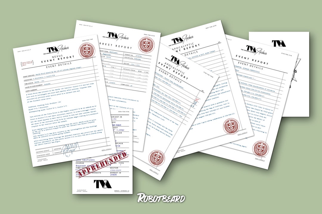 Fanart of Loki TVA Variant File Folder Reports Forms Replica - Etsy ...