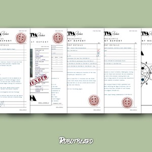 Fanart of Loki TVA Variant File Folder Reports Forms Replica Prop ...