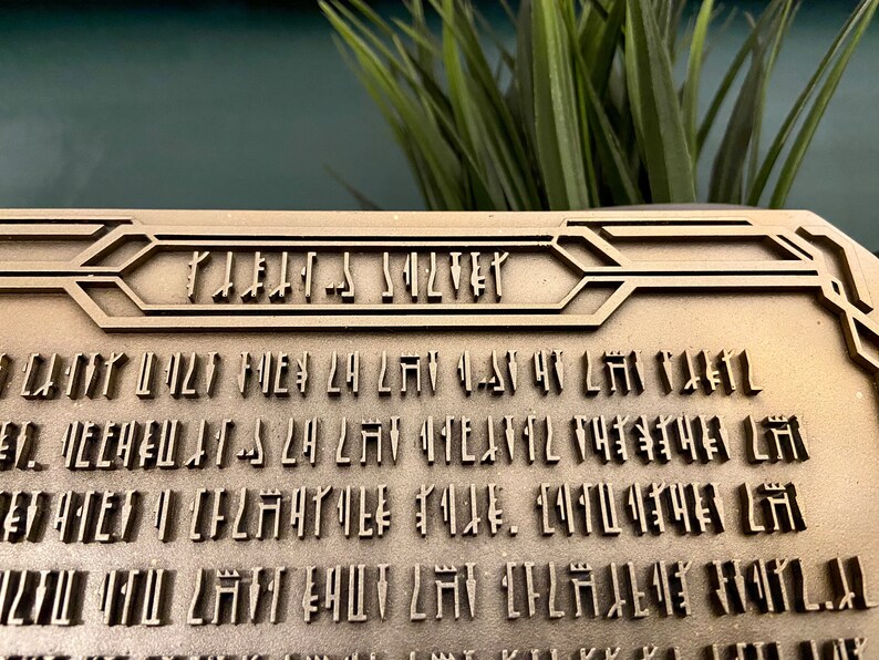 The Mandalorian Living Waters Plaque Mini Sign Prop - Etsy Canada