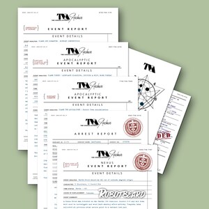 Fanart of Loki TVA Variant File Folder Reports Forms Replica Prop ...