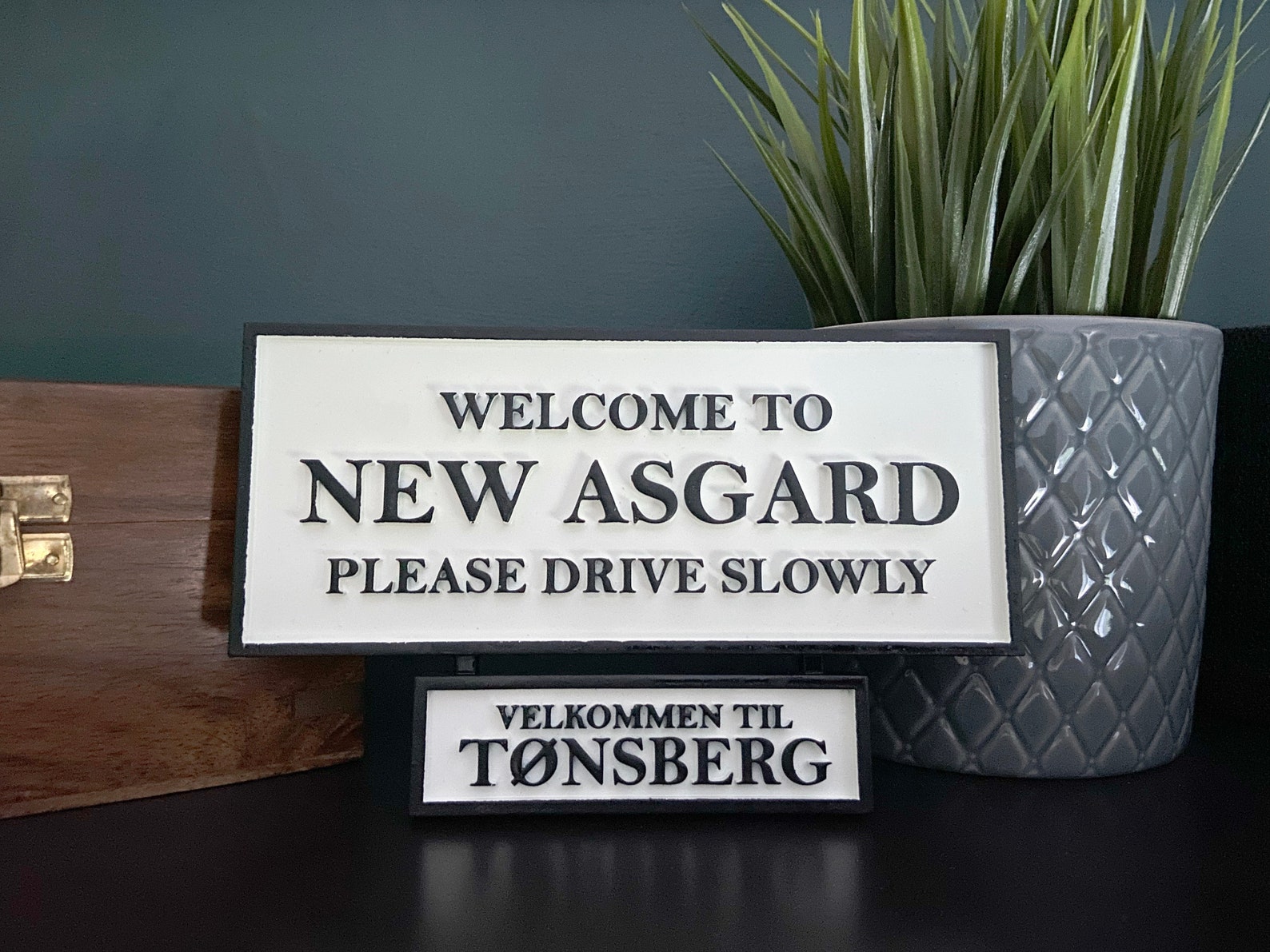 Welcome to New Asgard Avengers Thor Sign Prop Replica Mini - Etsy UK
