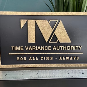Loki TVA Mini Time Variance Authority Sign - Etsy