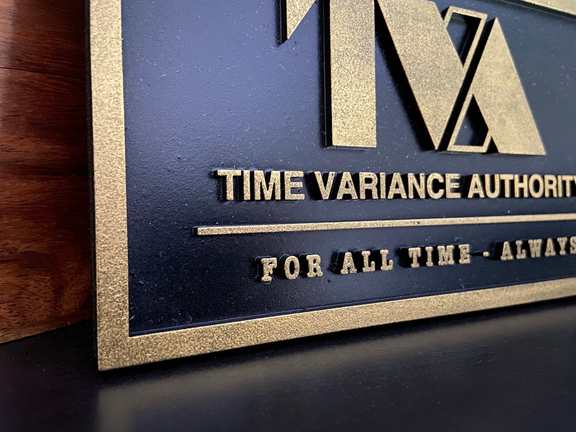 Loki TVA Mini Time Variance Authority Sign - Etsy