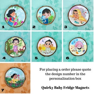 Quirky Kid Avatar Fridge Magnet | Cute Fridge Magnets | 4" Solid Mango ...