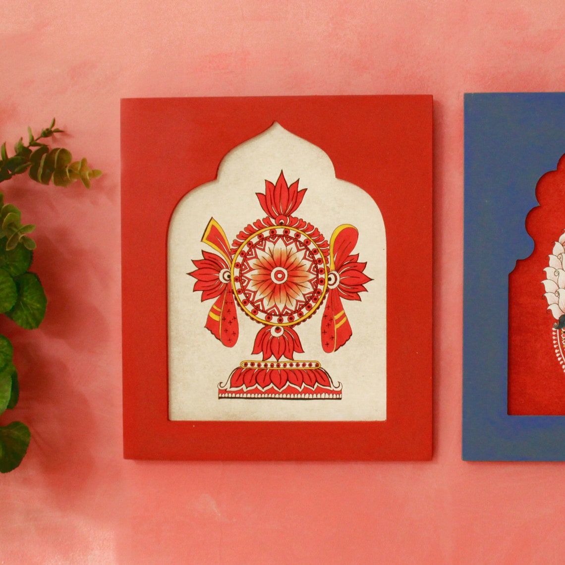 Handpainted Wall Art Frame Vishnu Avatar Traditional Indian - Etsy