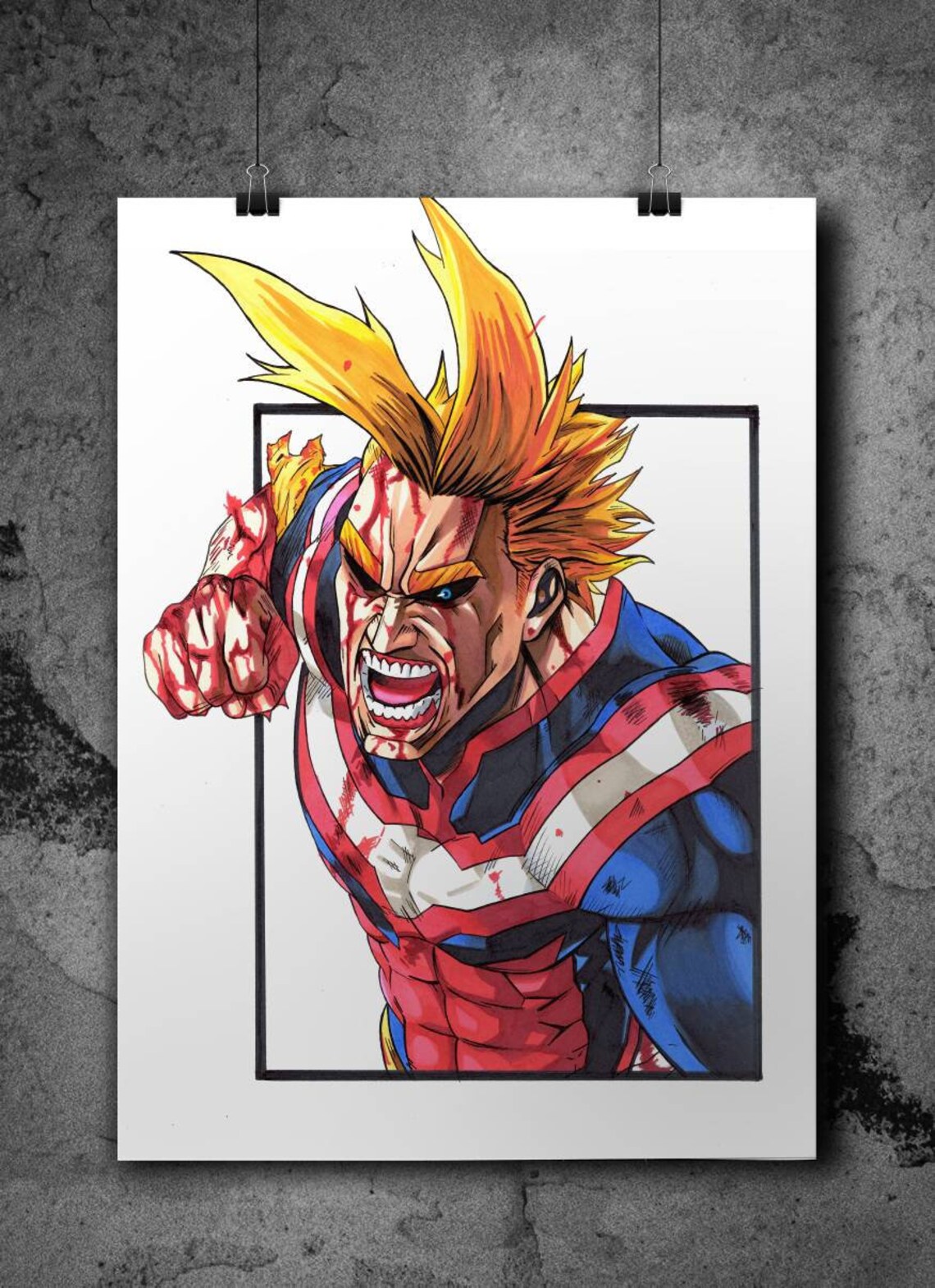 All Might - Fine Art Print - A4/A3 - Etsy