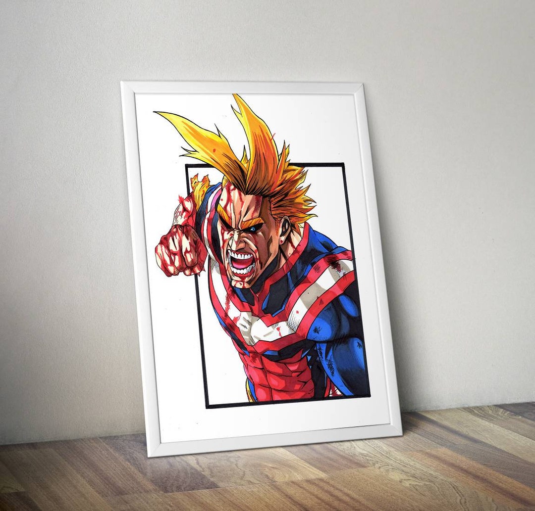 All Might - Fine Art Print - A4/A3 - Etsy