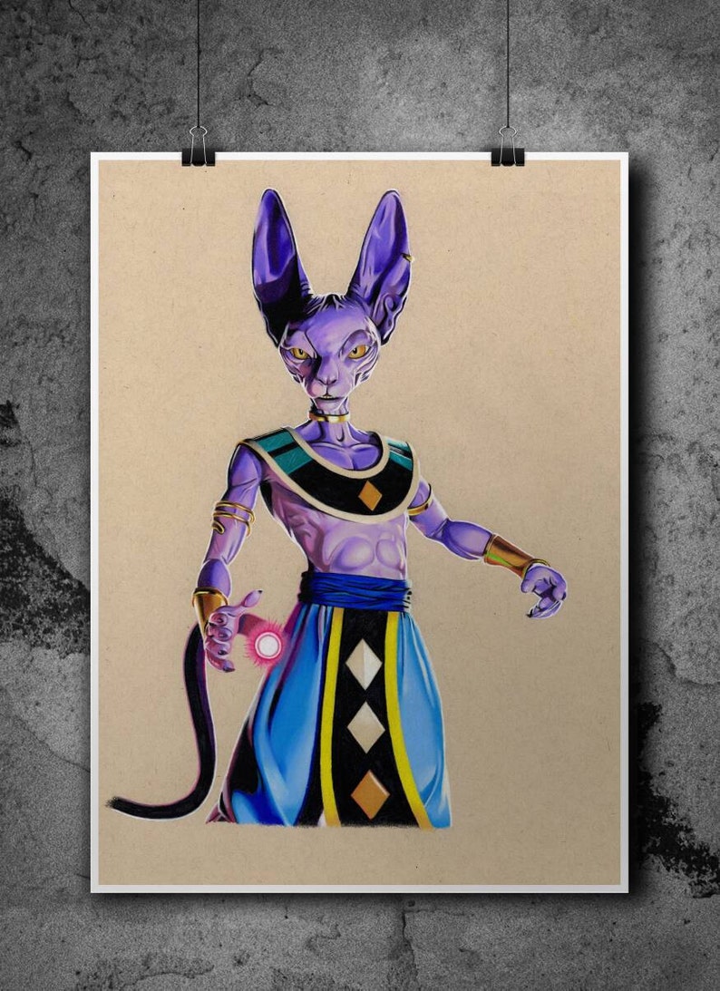 Lord Beerus Fine Art Print A4/A3 - Etsy