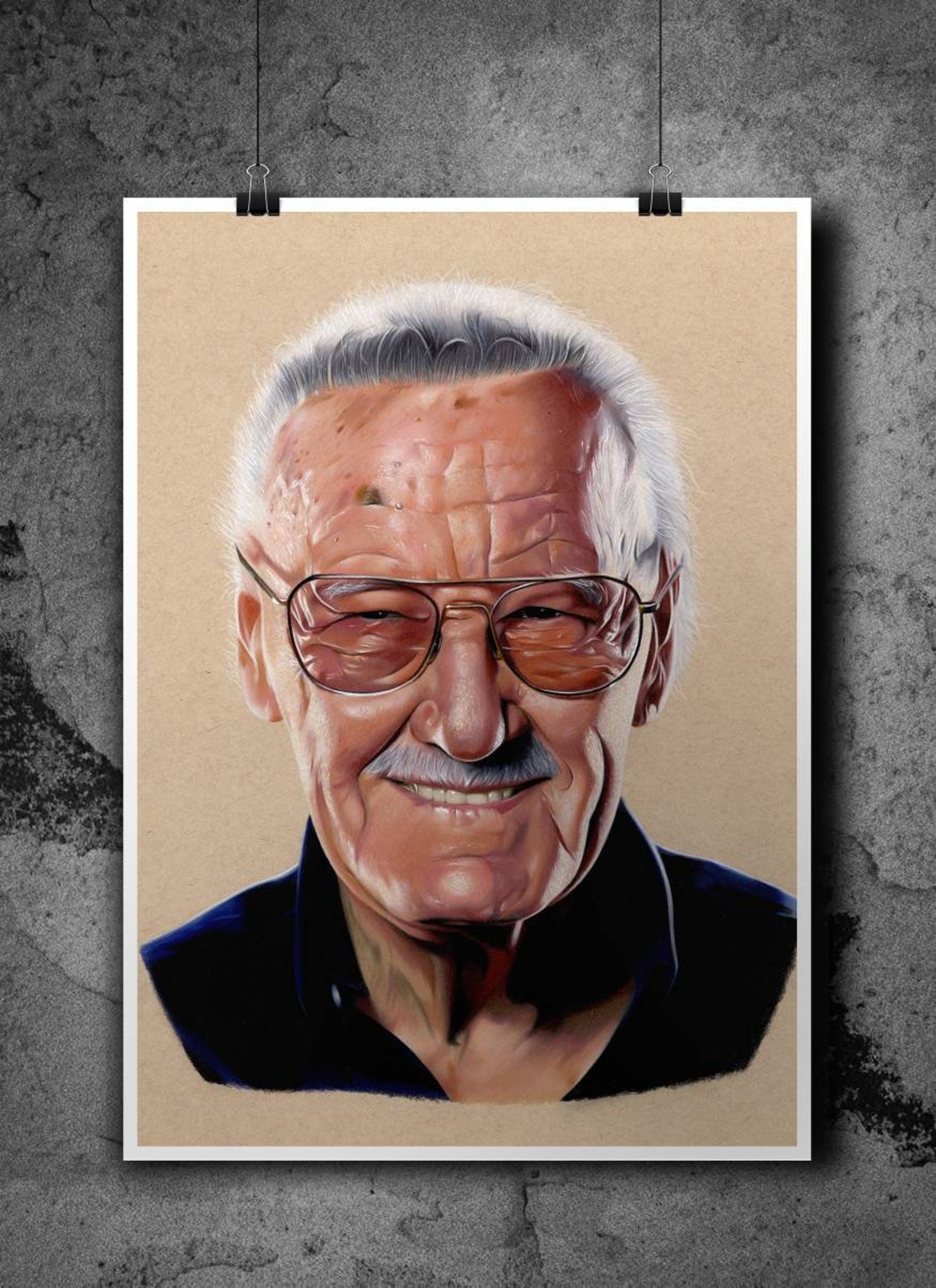 Stan Lee Fine Art Print A4/A3 - Etsy
