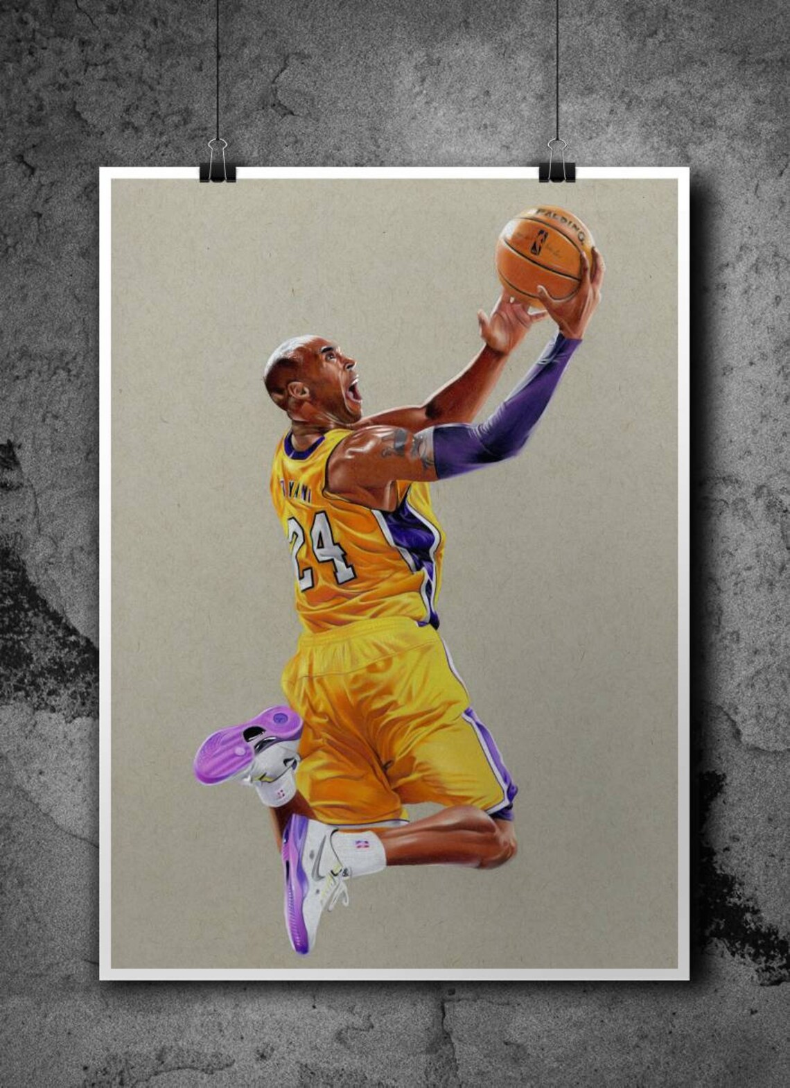 Kobe Bryant - Fine Art Print - A4/A3 - Etsy