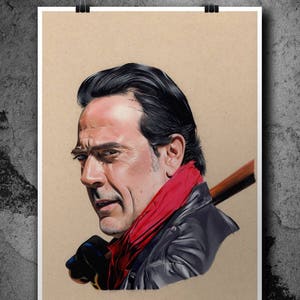 Negan Fine Art Print A4/A3 - Etsy