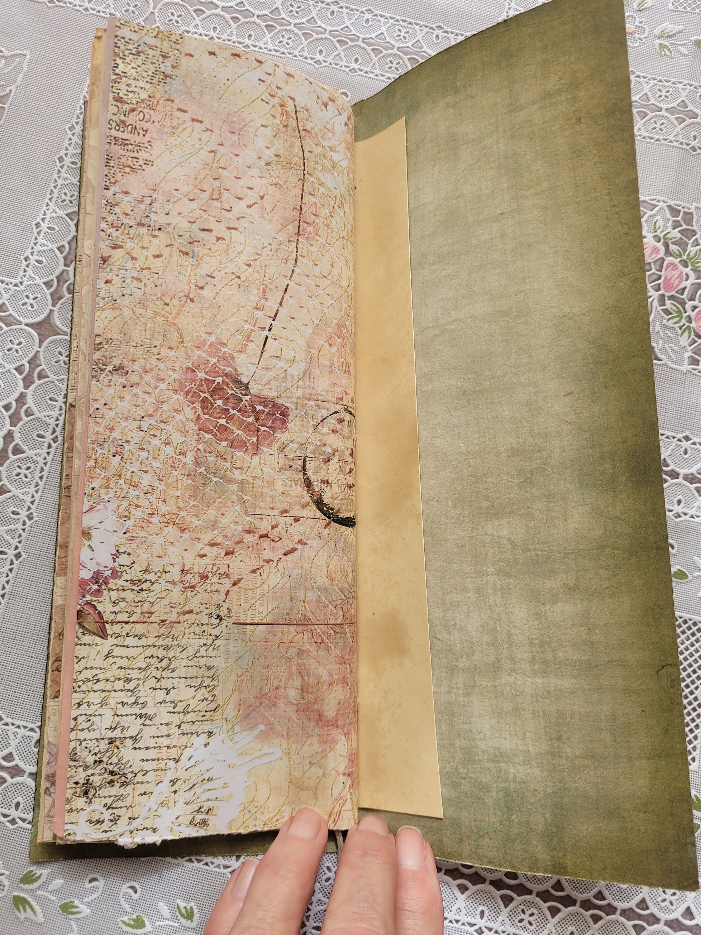 Tall and Skinny Journal, Journal, Dragonflies, Hand Sewn Signatures ...
