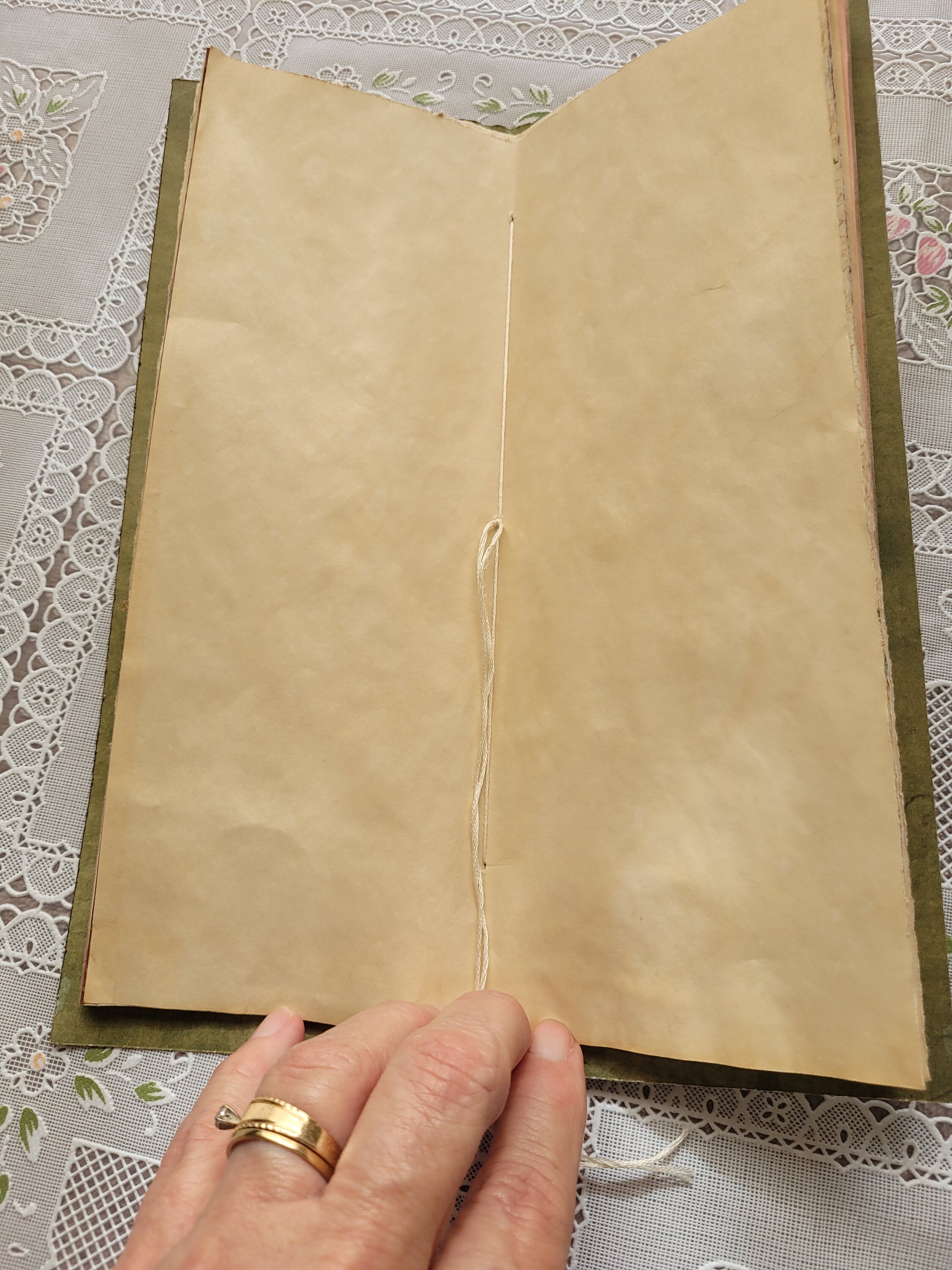 Tall and Skinny Journal, Journal, Dragonflies, Hand Sewn Signatures ...