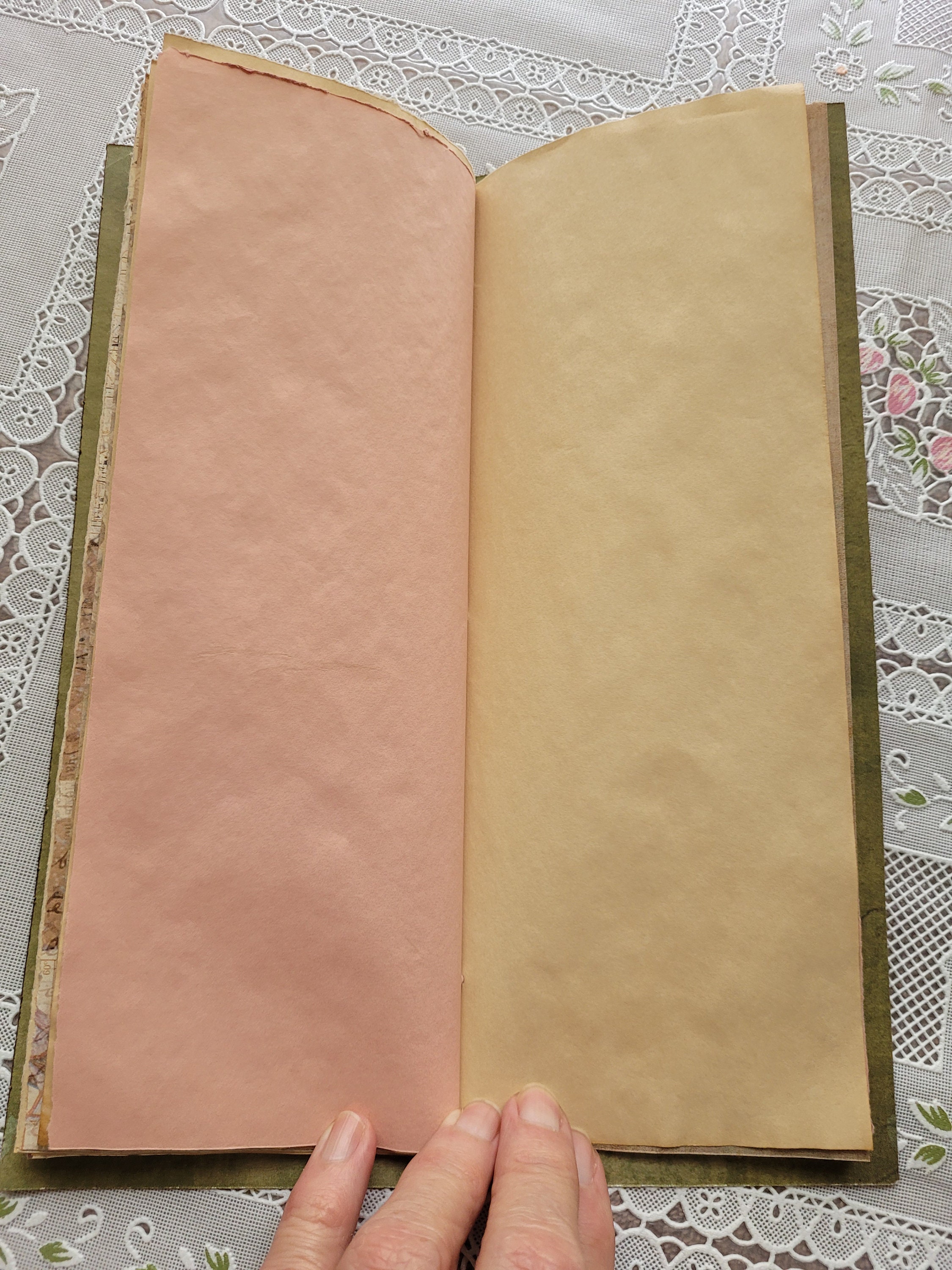 Tall and Skinny Journal, Journal, Dragonflies, Hand Sewn Signatures ...