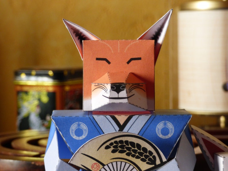 Papertoy Kitsune/inari - Etsy