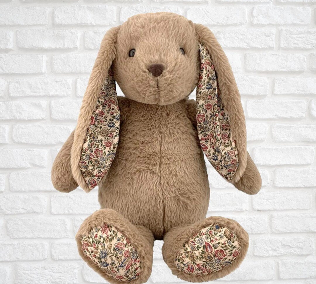 16 Inch Unstuffed Plush Animal- Tan Bunny - Etsy