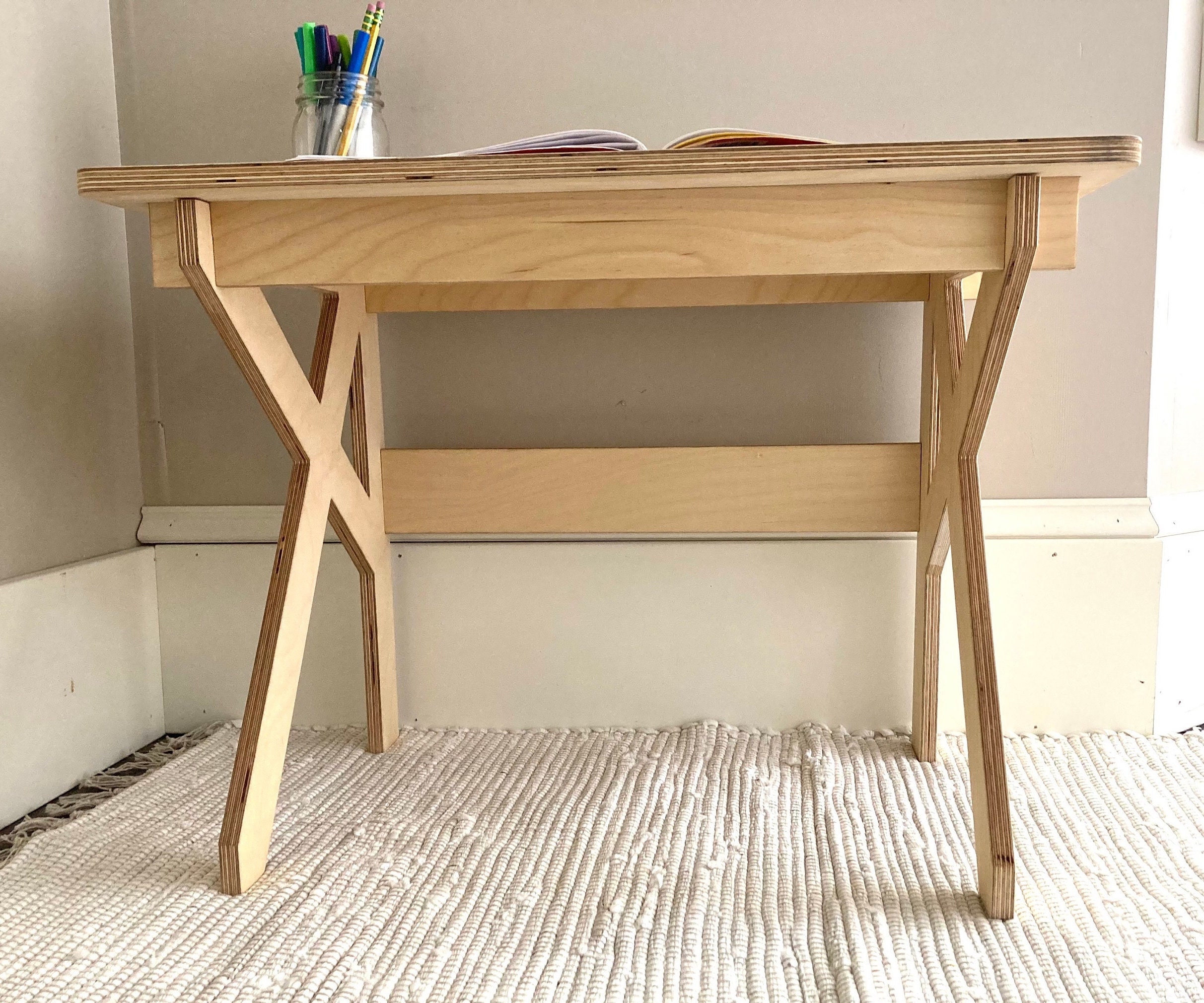 Kids Plywood Desk, Kids Wooden Desk, Toddler Desk, Classroom Desk ...