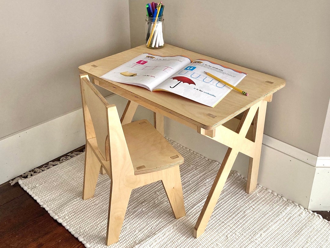 Kids Plywood Desk, Kids Wooden Desk, Toddler Desk, Classroom Desk ...