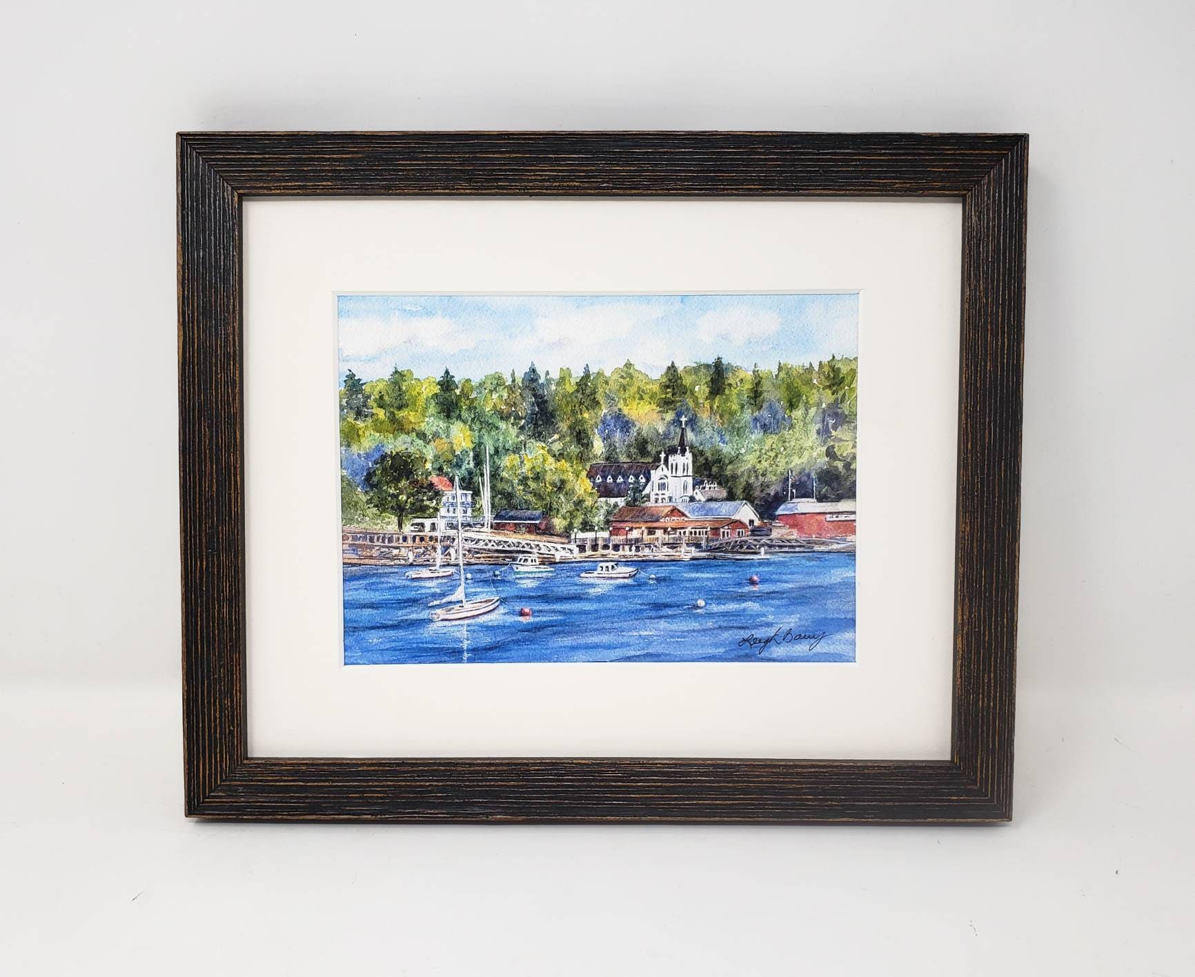 Boothbay Harbor Watercolor Print or Original Maine Painting, Boothbay ...