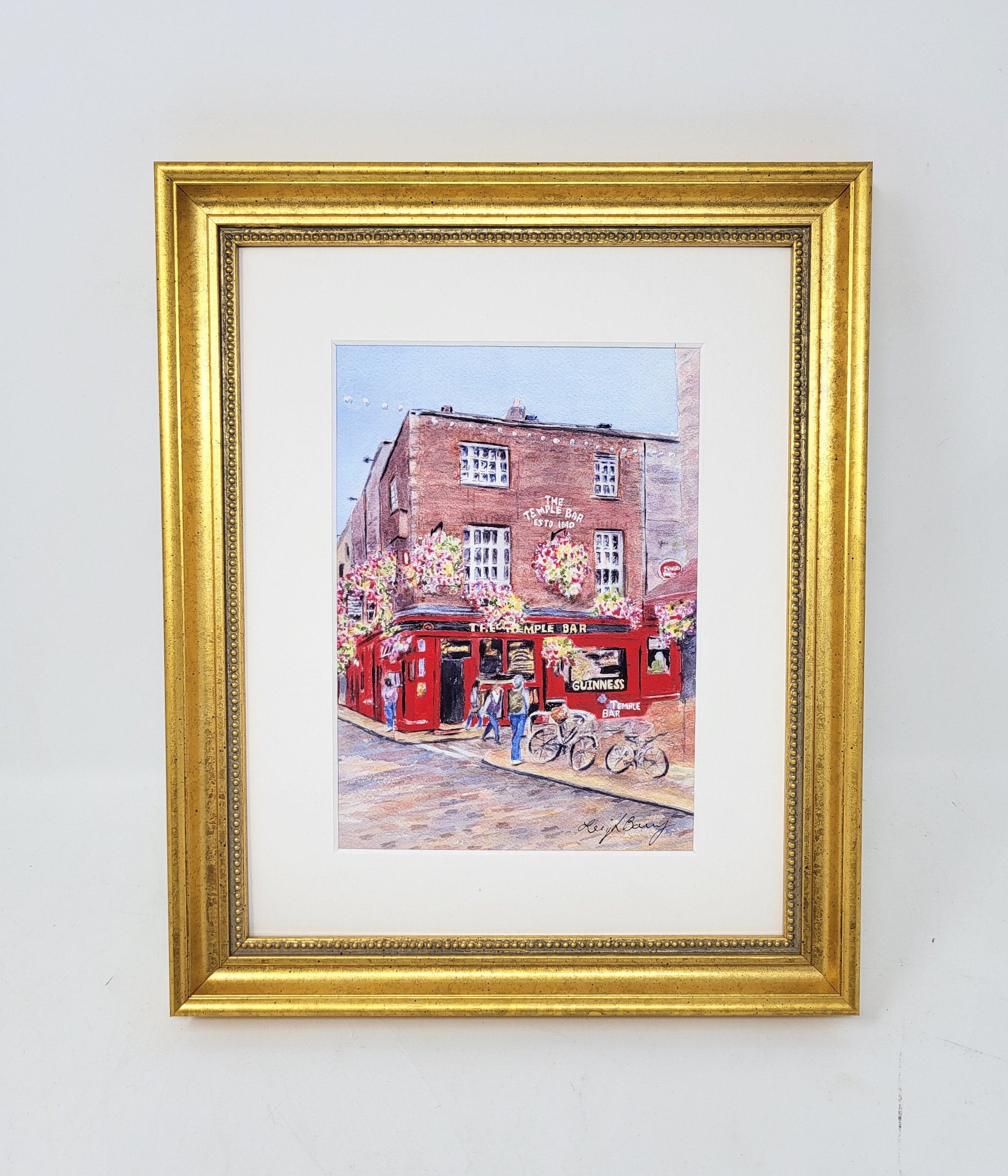 The Temple Bar 2 Verticle, Print or Original Painting, Dublin Print ...