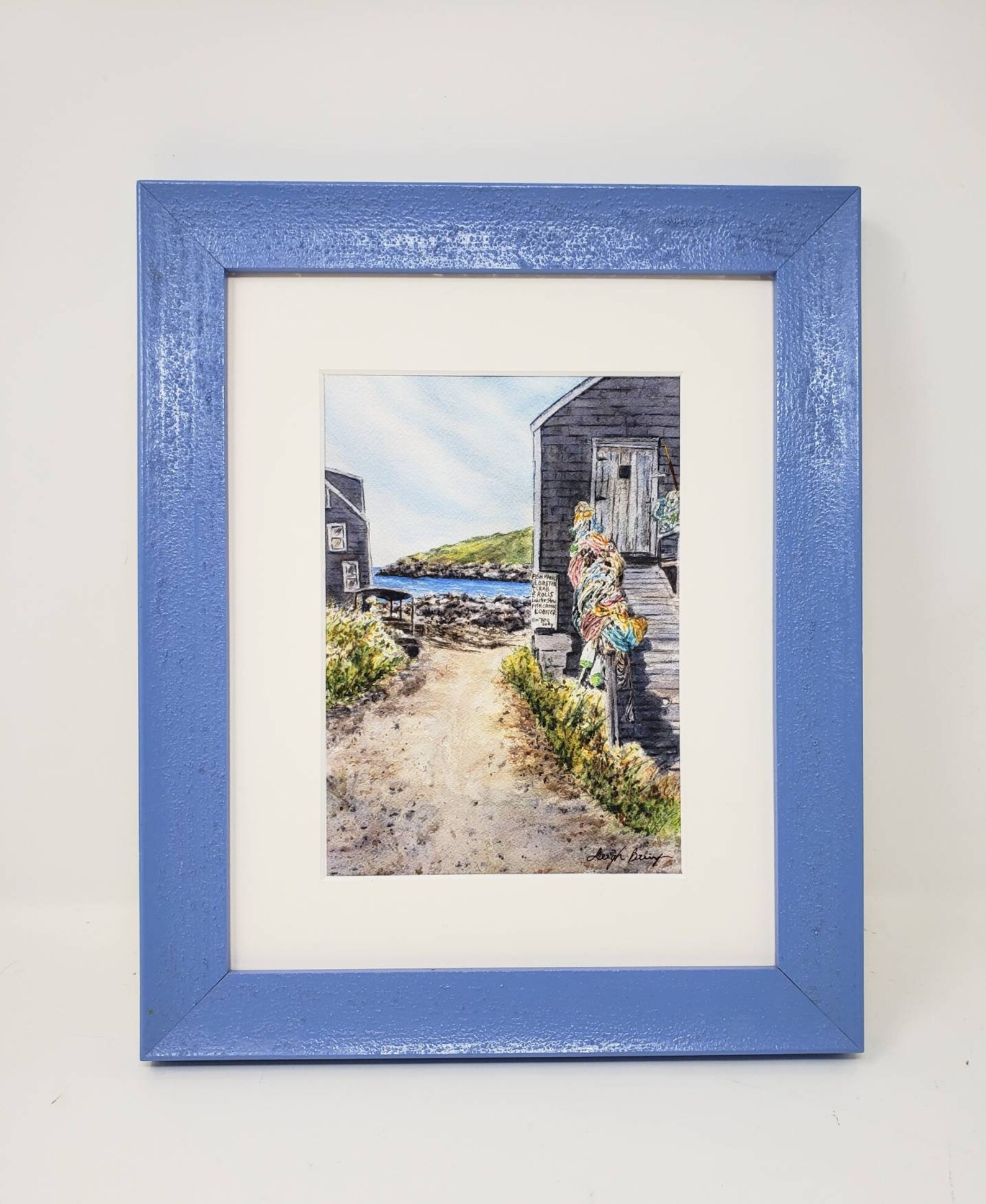 Monhegan Island Fish House Maine Painting Original or Print | Etsy