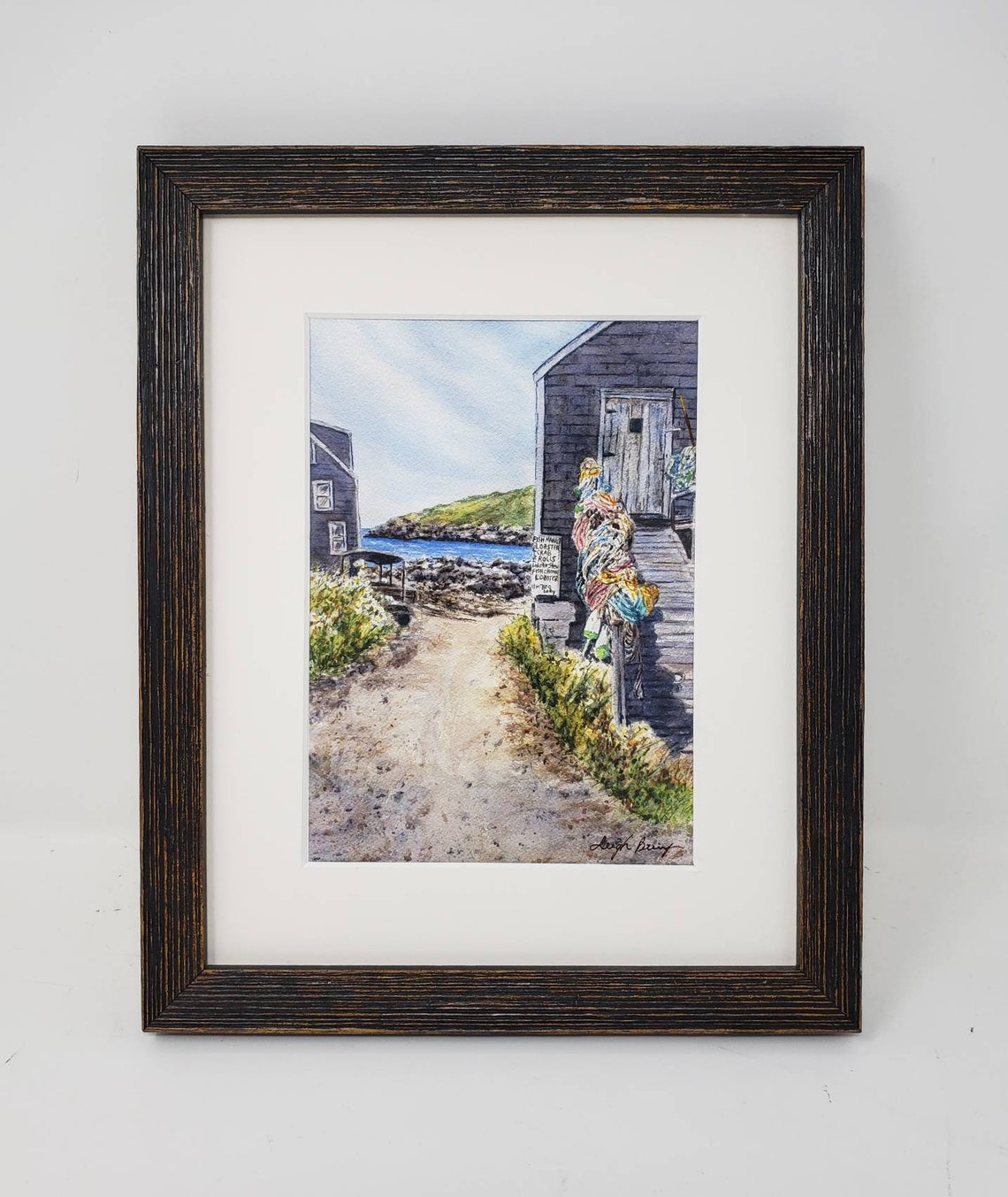 Monhegan Island Fish House, Maine Painting, Original or Print ...
