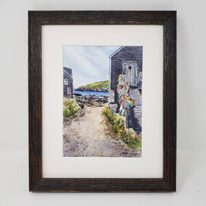 Monhegan Island Fish House, Maine Painting, Original or Print ...