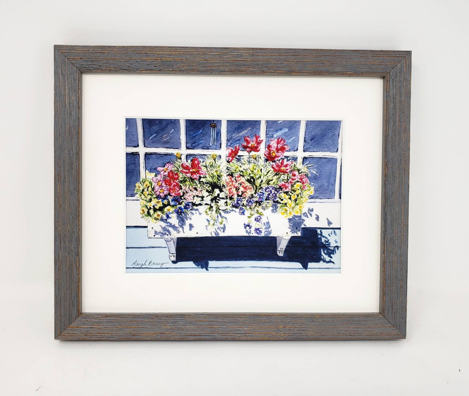 Window Box Floral Watercolor Painting Floral Painting Flower Box ...