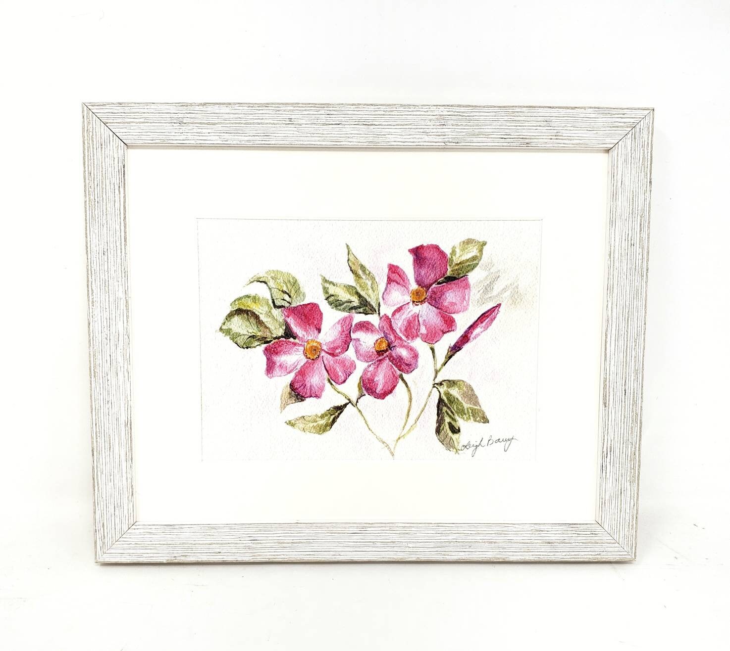 Beach Rose: Watercolor Roses Print Flower Painting Watercolor - Etsy