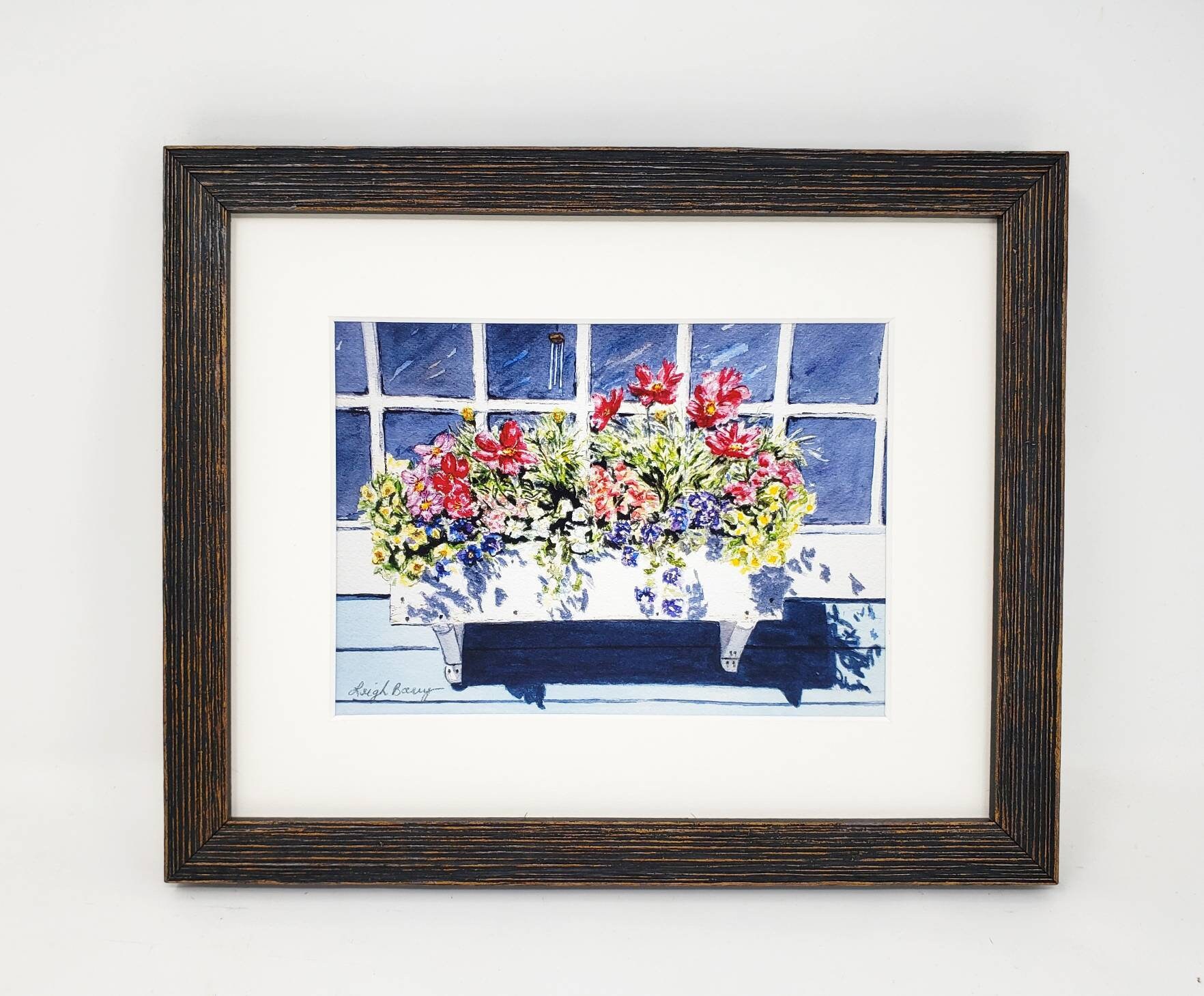 Window Box Floral Watercolor Painting Floral Painting Flower - Etsy