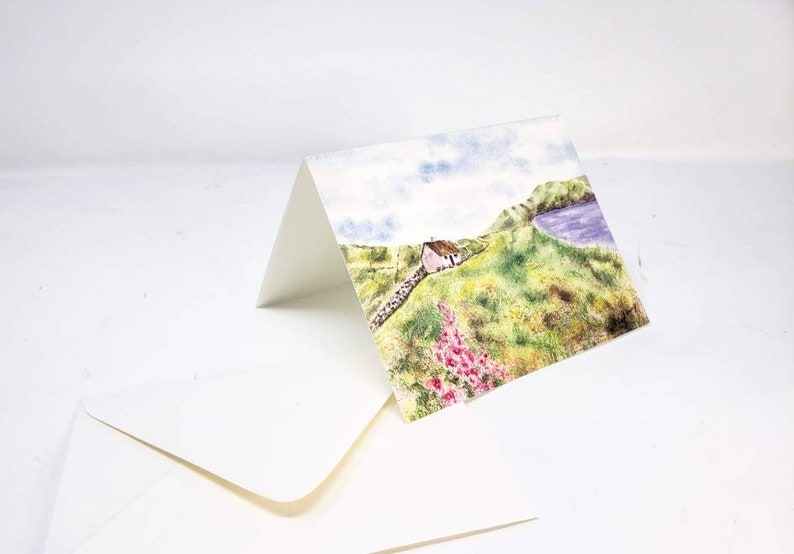 Irish Landscape Notecards Blank Notecards Ireland Landscape Watercolor ...