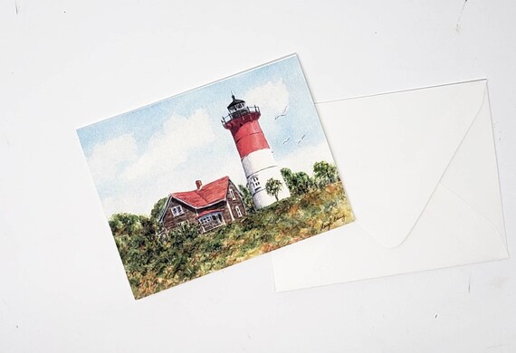 Paper Paper & Party Supplies Lighthouses of Cape Cod Greeting Card ...