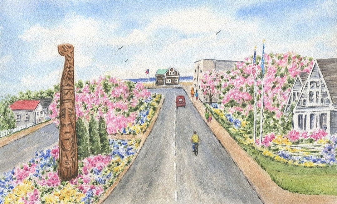 Bethany Beach Delaware Watercolor Painting Prints, Beach Decor ...