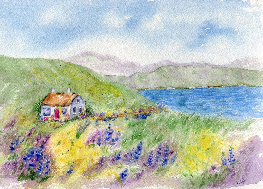 Irish by the Sea: Ireland Landscape Painting Irish Art Irish Cottage ...