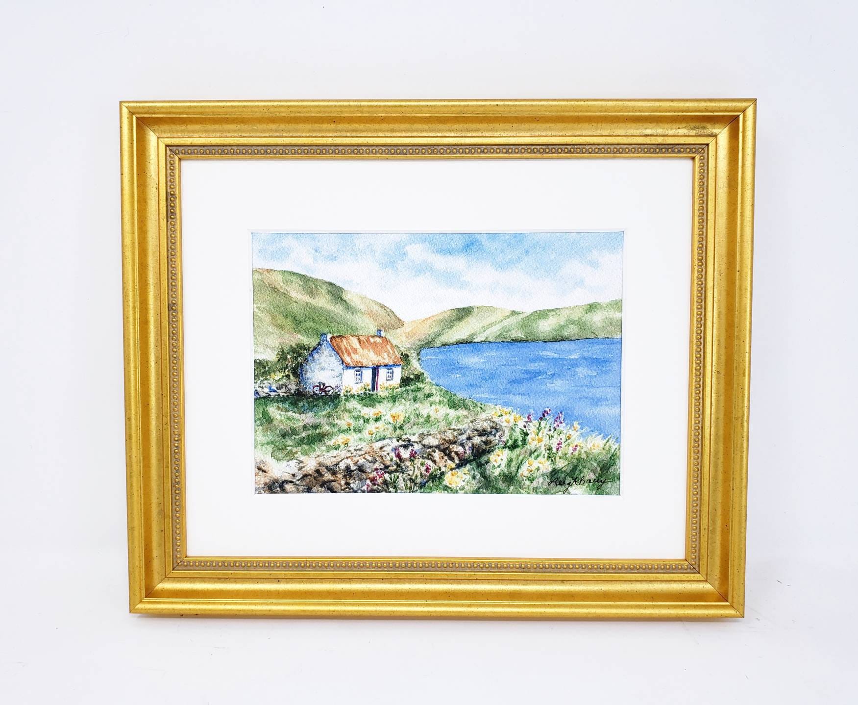 Irish Cottage Print County Clare Ireland landscape Painting | Etsy