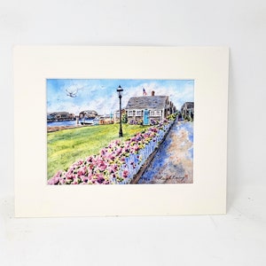 Lydia Nantucket Summer Cottage Prints or Original Painting, Nantucket ...