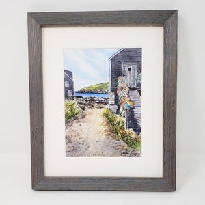 Monhegan Island Fish House, Maine Painting, Original or Print ...