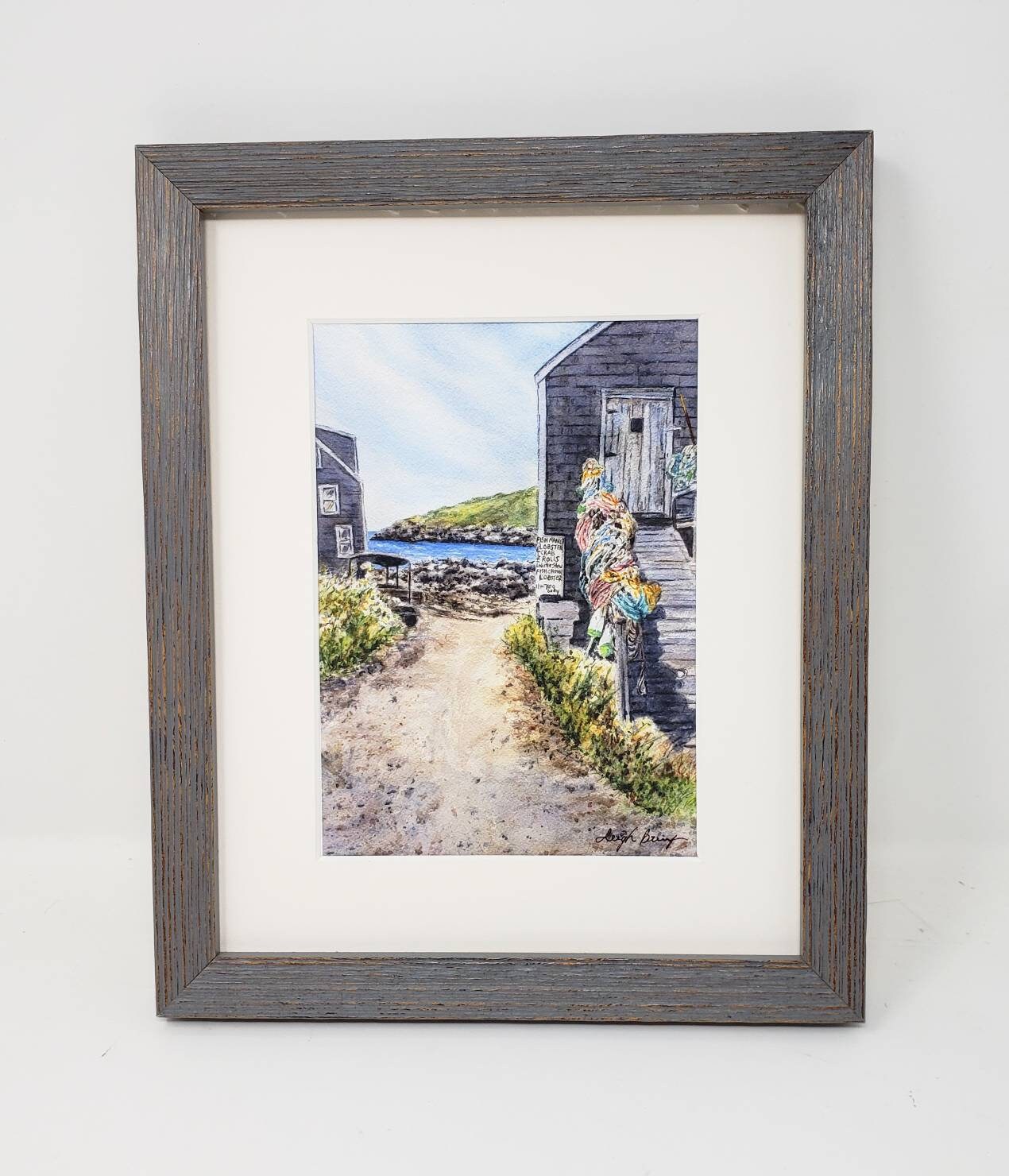 Monhegan Island Fish House, Maine Painting, Original or Print ...
