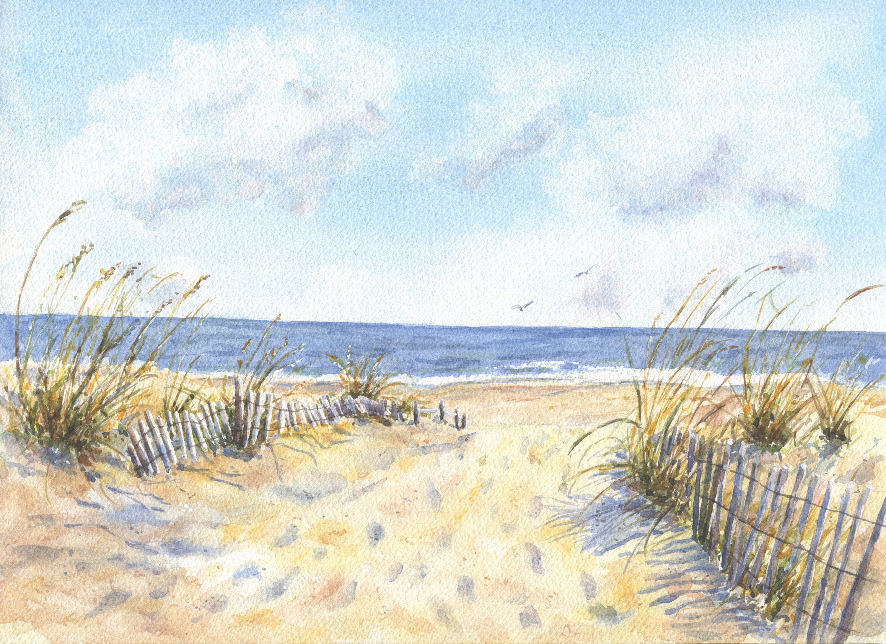 Beach Path Painting