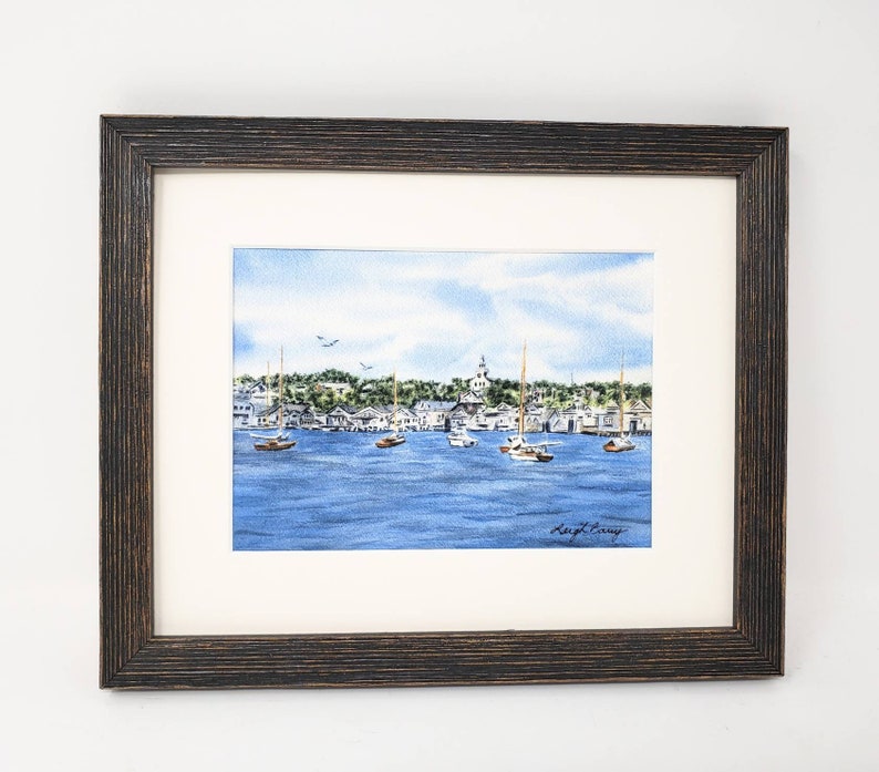 Nantucket Skyline Fine Art Prints, Nantucket Watercolor Painting ...