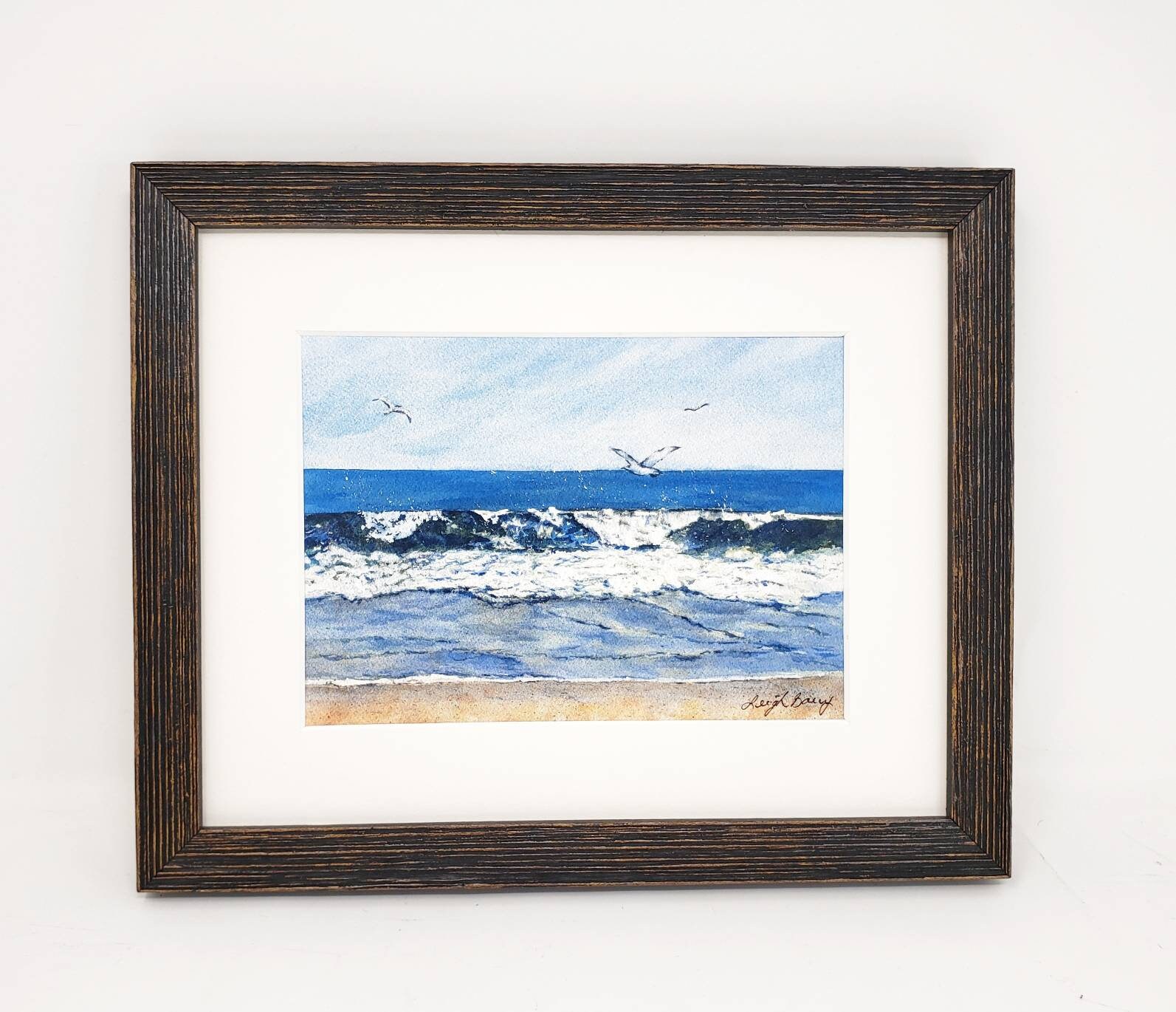 Breaking Wave Original Painting, Beach Painting, Ocean Art, Ocean ...