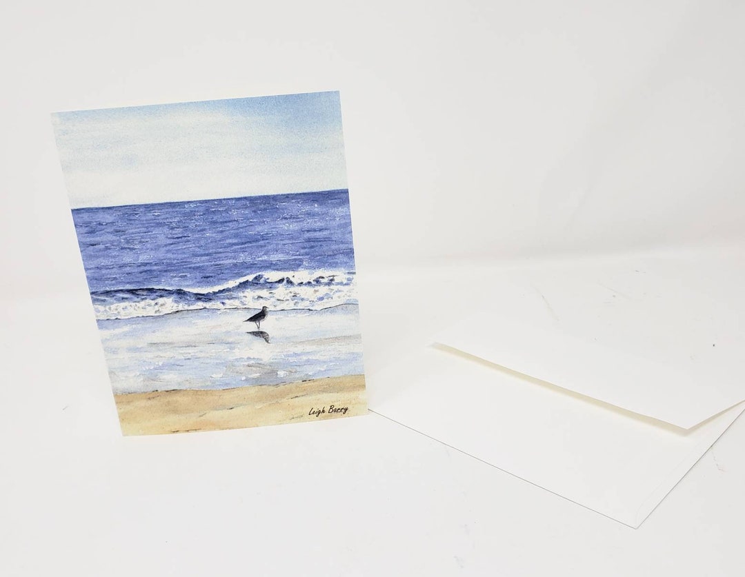 Seagull Beach Notecards, Beach Blank Note Cards, Blank Greeting Cards ...