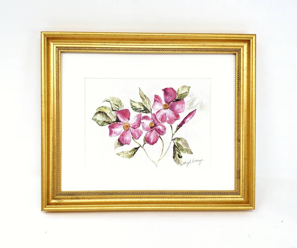 Beach Rose: Watercolor Roses Print Flower Painting Watercolor - Etsy