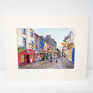 Galway Ireland Quay Street Painting, Galway Print, Watercolor Print ...