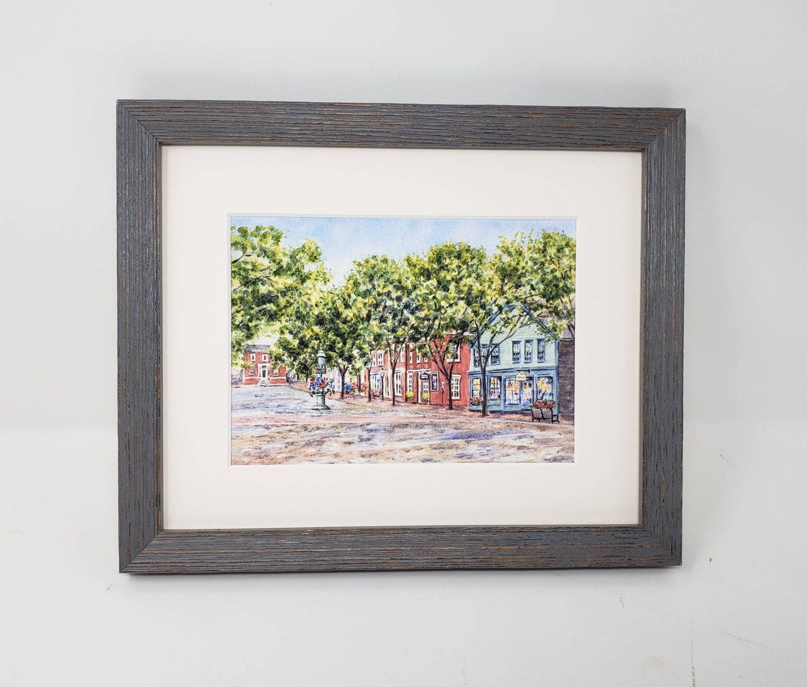 Nantucket Main Street Watercolor Prints, Nantucket Painting, Cape Cod ...